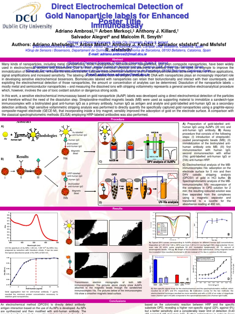 Poster Template Portrait | PDF | Immunoassay | Biosensor
