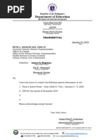 TRANSMITTAL-SAMPLE Form 48 August | PDF | Philippines