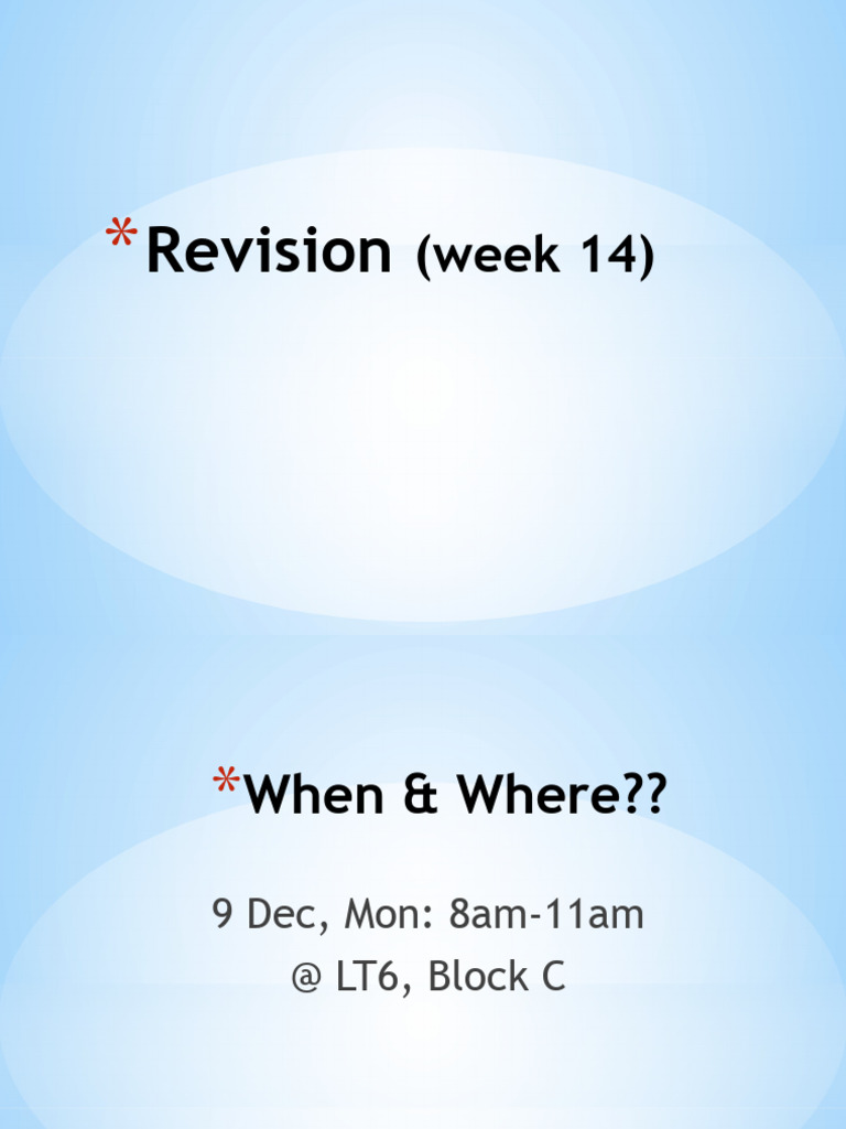 Exam Revision Guide: Case Studies & Scenarios | PDF | Theory | Concept