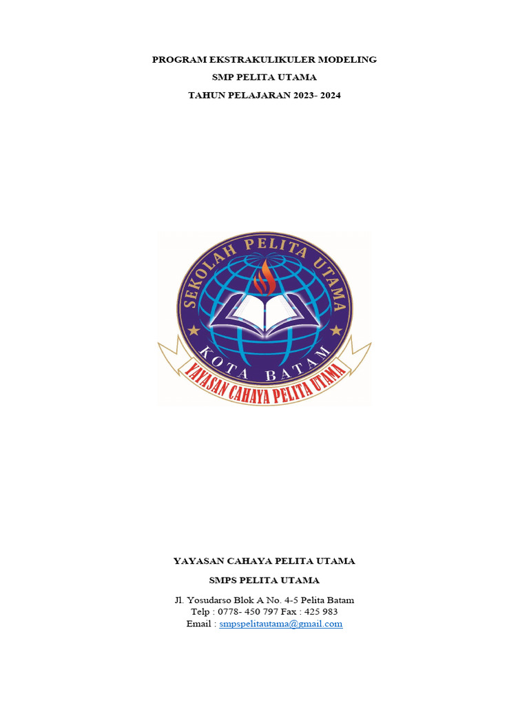 Program Ekstrakulikuler Modeling 2023-2024 | PDF | Seni