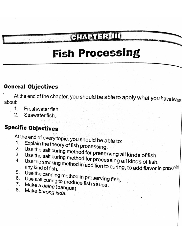 Fish Processing | PDF