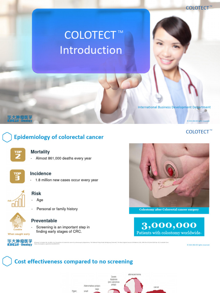 wyf-COLOTECT Introduction | PDF | Colorectal Cancer | Colonoscopy