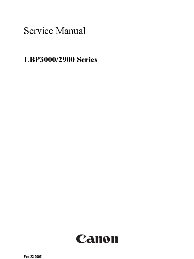 Canon LBP 3000-2900 SM | PDF | Printer (Computing) | Signal (Electrical Engineering)