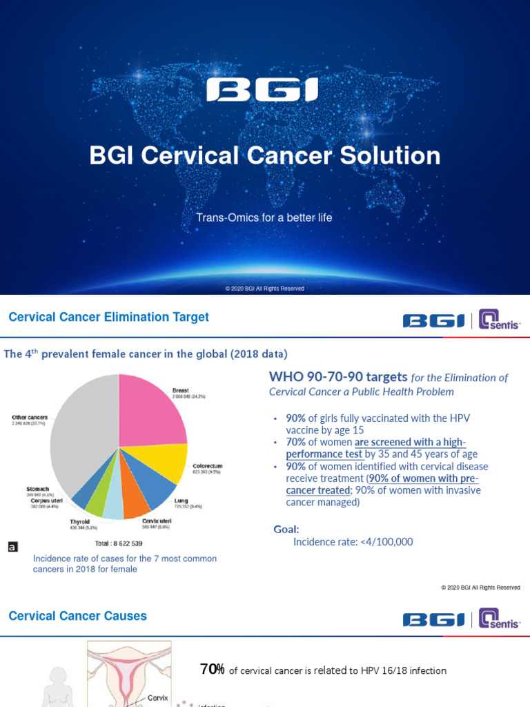 Wyf - BGI Cervical Cancer Solution20220831 | PDF | Cervical Cancer | Medicine