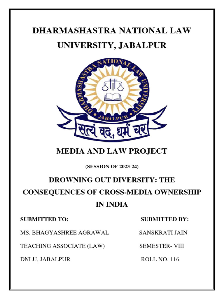 Media and Law Project | PDF | Media (Communication) | Mass Media