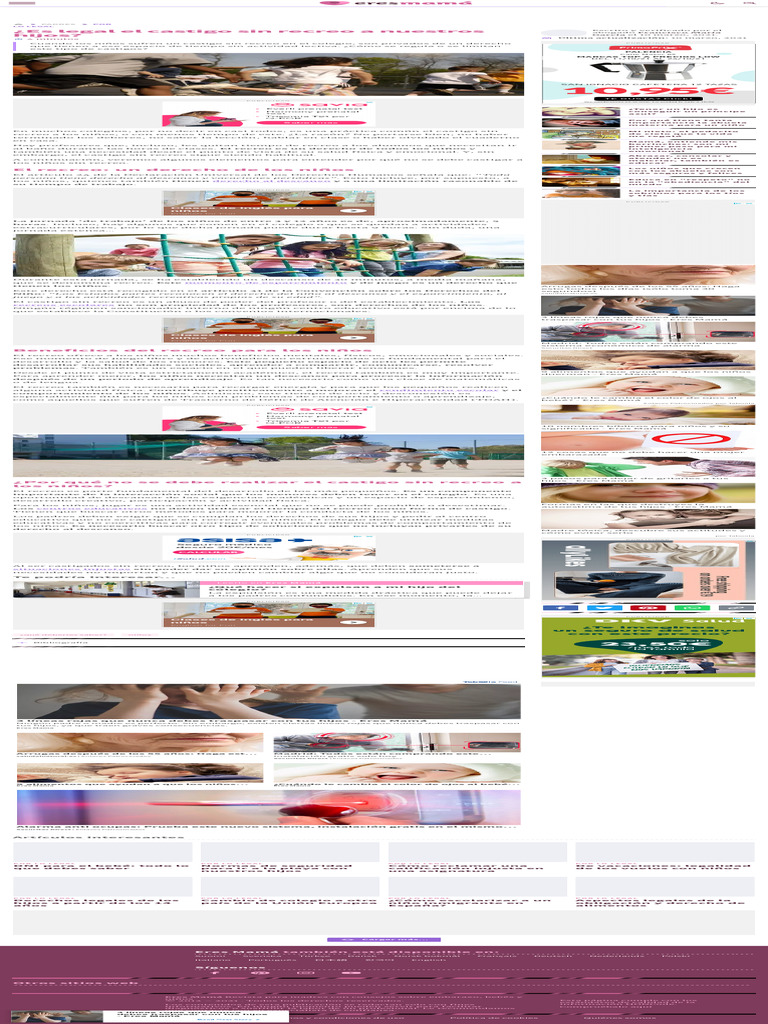 ¿Es Legal El Castigo Sin Recreo A Nuestros Hijos - Eres Mamá 2 | PDF | Aprendizaje | Desorden ...