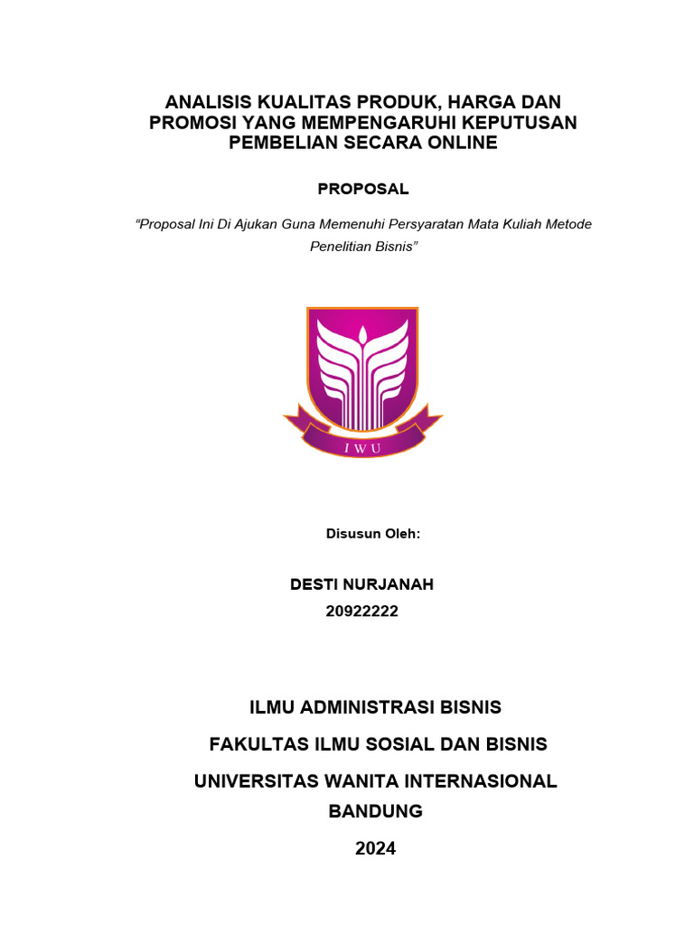 Proposal Bab 1 Desti Nurjanah 20922222 Abi4 | PDF