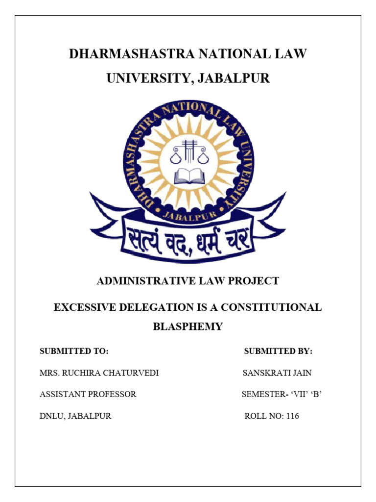 Admin Law Project | PDF | Legislature | Parliament