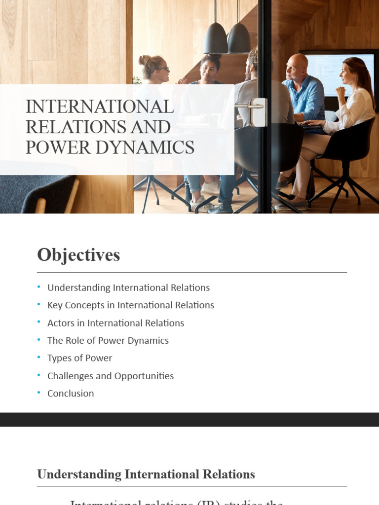 Understanding Power in International Relations | PDF | International ...