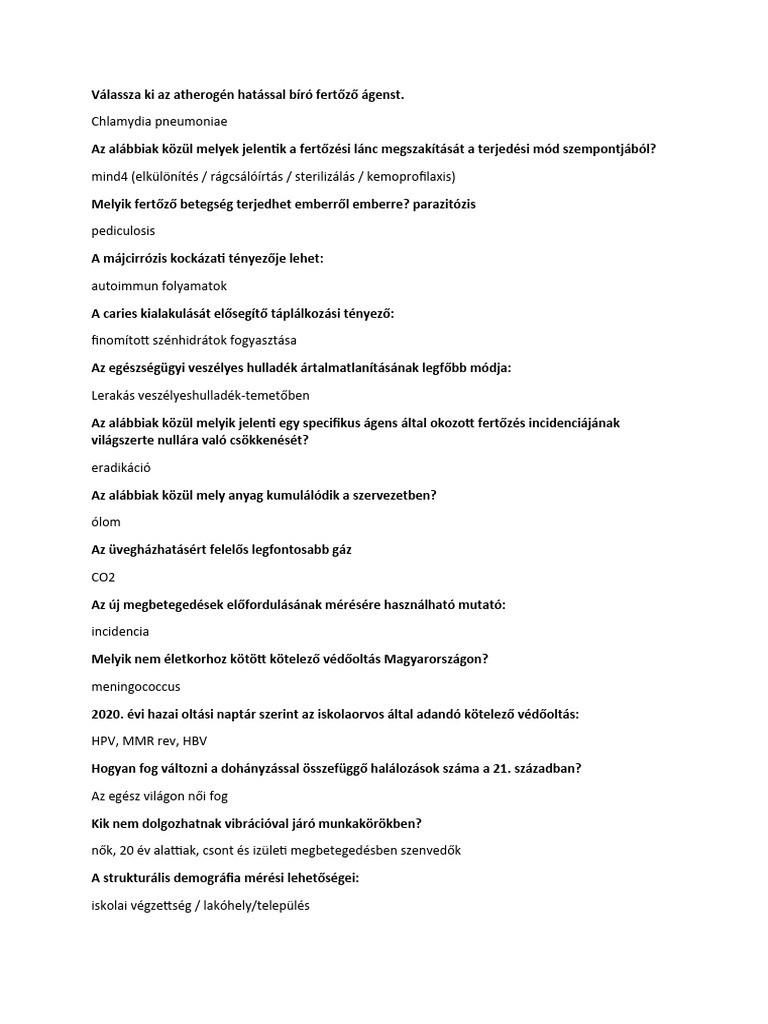 Népeg Kérdésbank | PDF