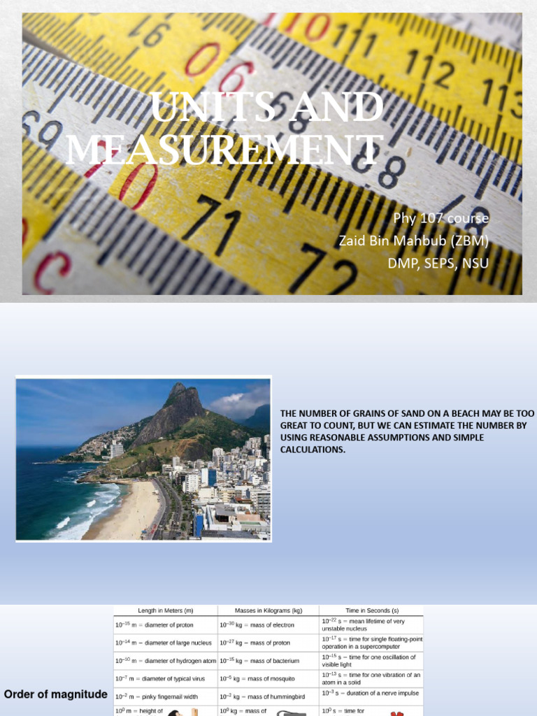 Units Measurement-1 | PDF | Mole (Unit) | International System Of Units