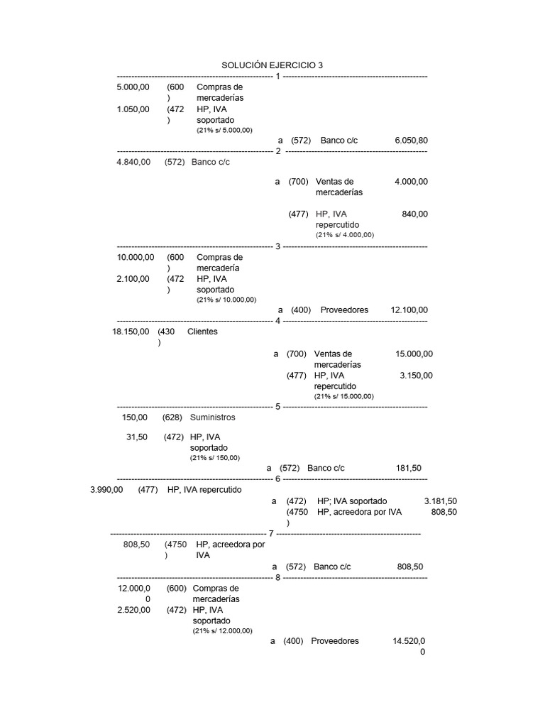 SOLUCIÓN EJERCICIO 3_contabilidad | PDF