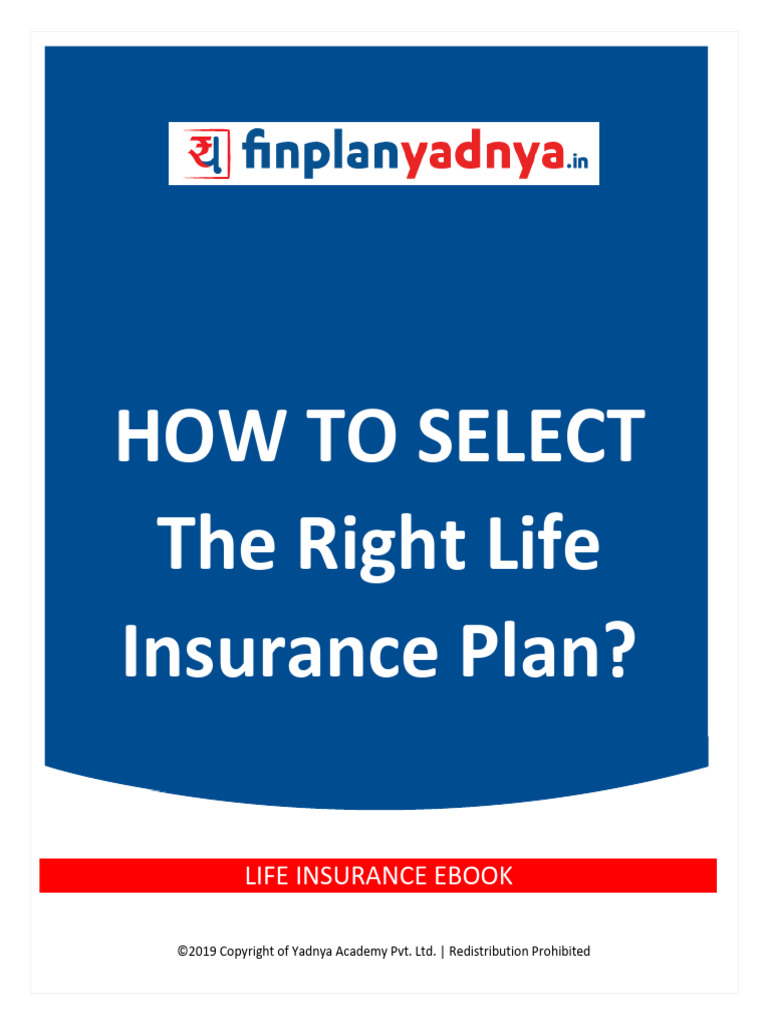 How To Select The Right Life Insurance Plan | PDF | Insurance | Life ...