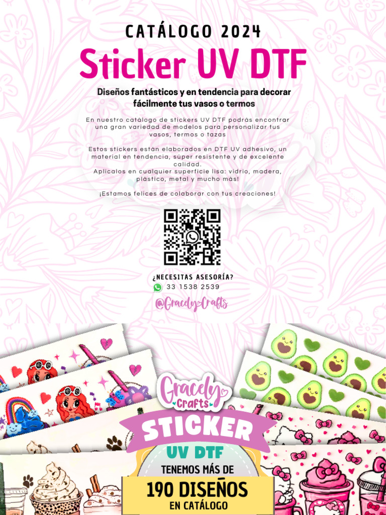 Catálogo Sticker DTF Uv | PDF | Materiales | Sustancias químicas