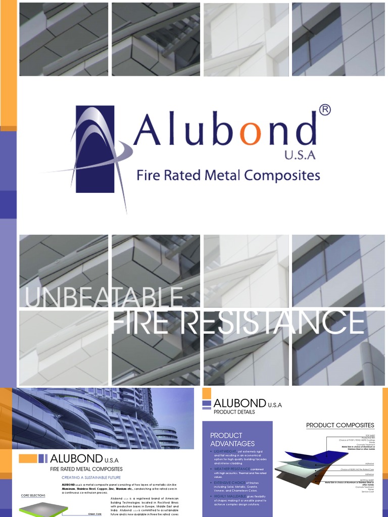 Alubond USA: Fire Rated Metal Panels | PDF | Technology & Engineering