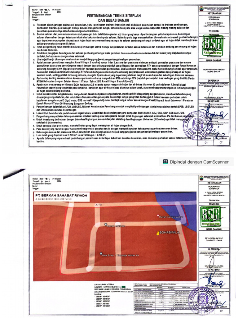 Siteplan PT BSR | PDF