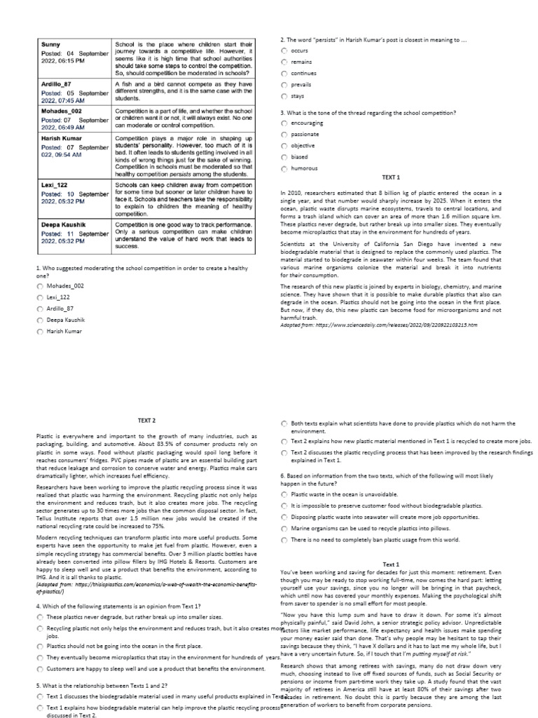 Official Simulasi Tes Literasi Bahasa Inggris Utbk 2023 (Lite Ver ...