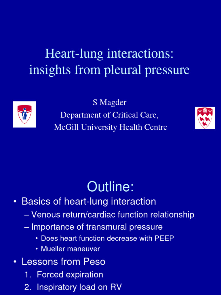 Heart-Lung Interactions Insights From Pleural Pressure | PDF | Heart ...