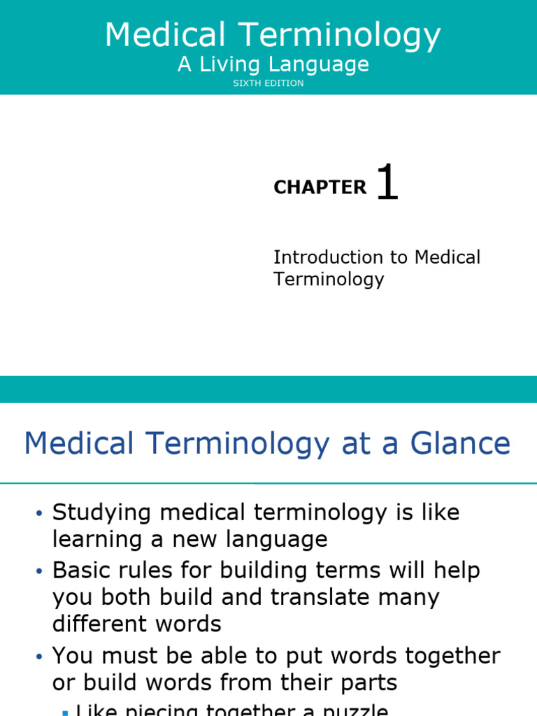 Medical Terminology Chapter 1 | Download Free PDF | Medical Specialties ...