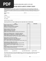 Myer Contractor Safety Induction Card | PDF | Justice | Crime & Violence