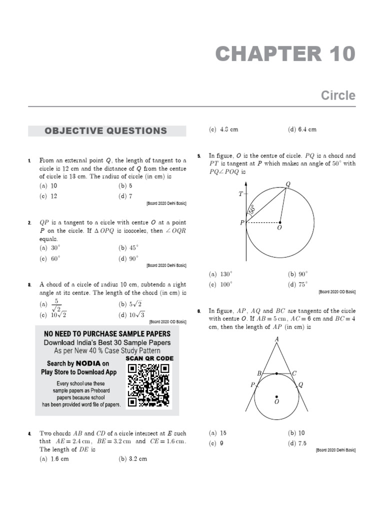 Circles | PDF | Circle | Perpendicular