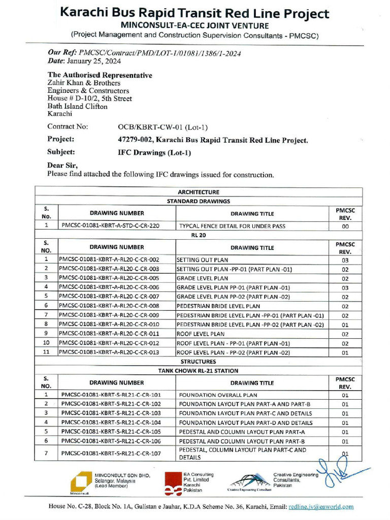 114 25 Jan 2024 RL-20 Setting Out Plan, Tank Chowk RL-21 Foundation ...