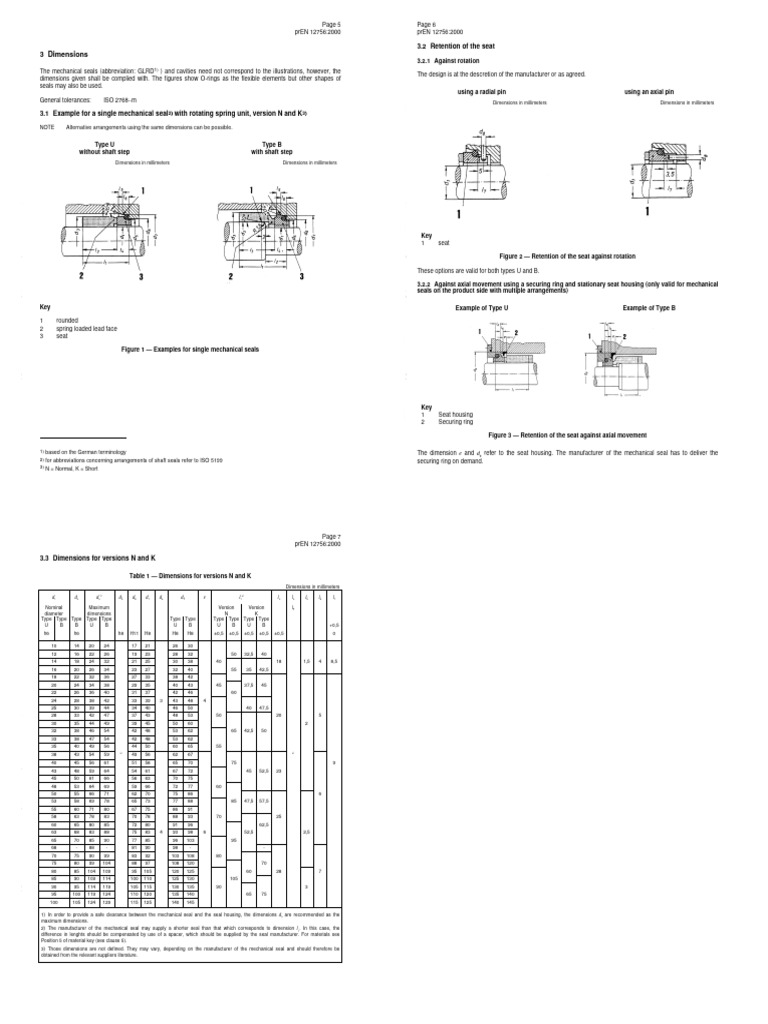 dims mech seals | PDF