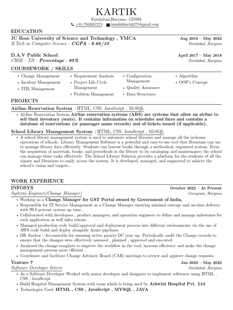 Abey Resume Template 4 | PDF | My Sql | Computing