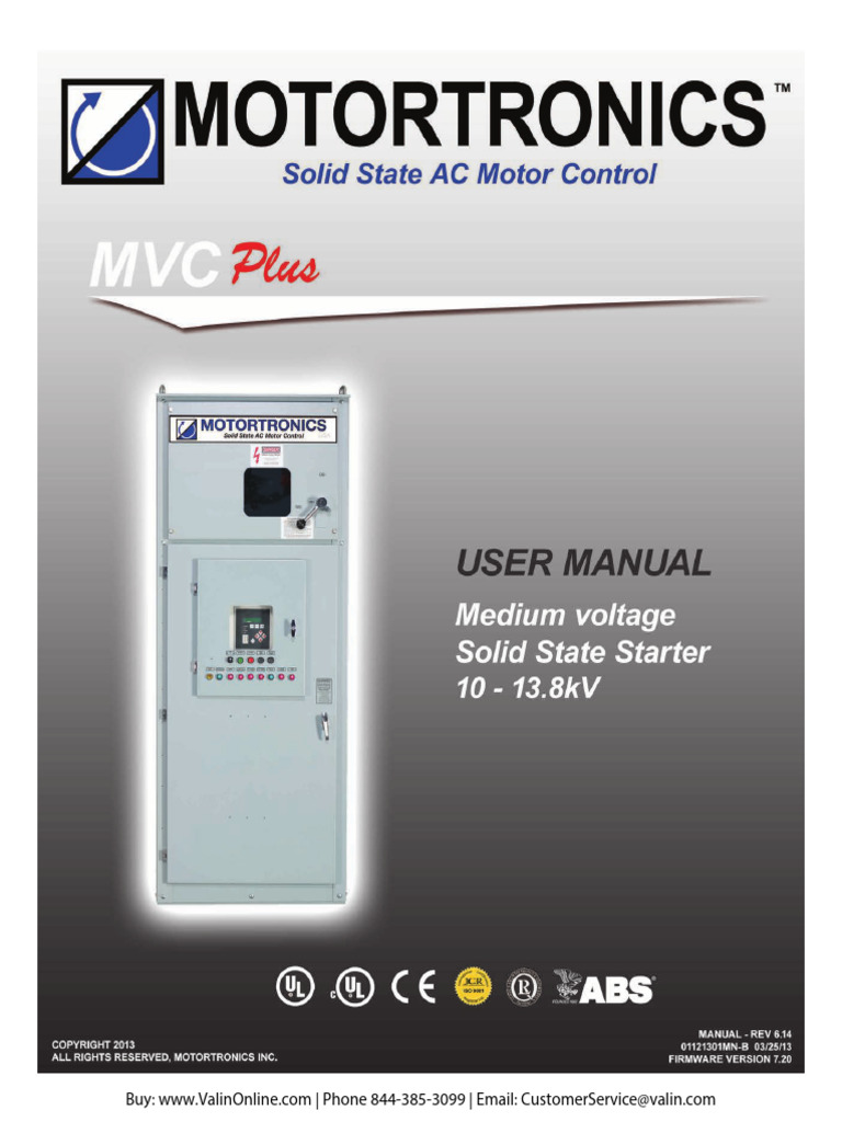 Motortronics mvc4 User Manual | PDF | Capacitor | Power Supply