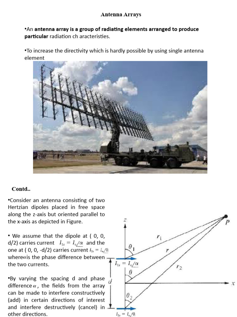 Notes 8 (Antenna Arrays) | PDF | Antenna (Radio) | Telecommunications ...
