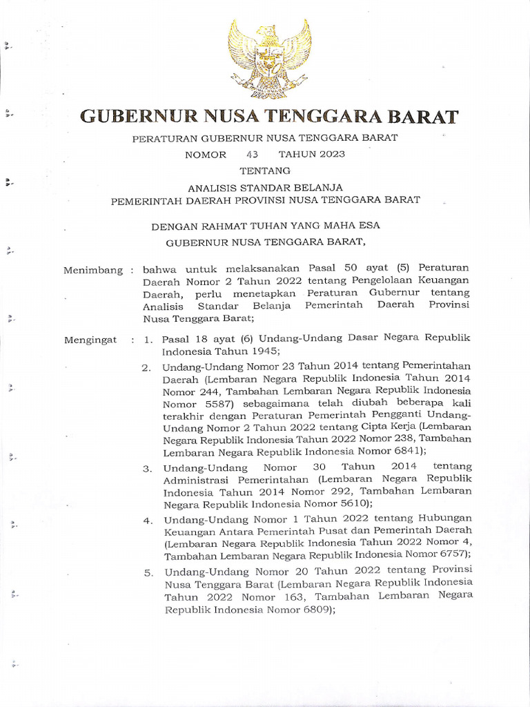 Pergub ASB ttd gub | PDF