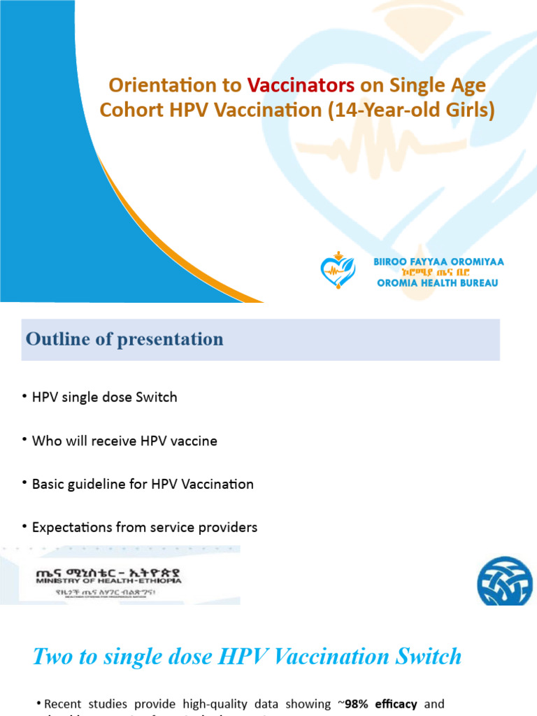 HPV Vaccination Orientation For Service Providers | PDF | Biotechnology | Medical Humanities