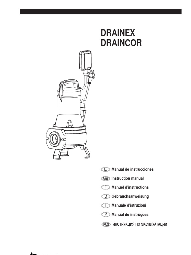 Drainex Draincor Mi23000225 | PDF | Motor eléctrico | Dispositivos ...