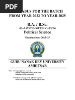 Complete Political Science Notes B.A. 1st Year, 1st Semester | PDF ...