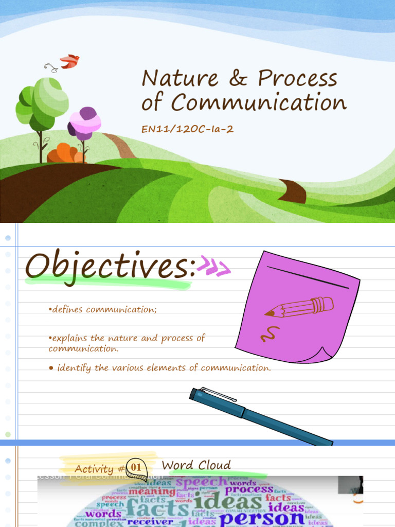 Nature and Process of Communication1 | PDF | Communication | Information
