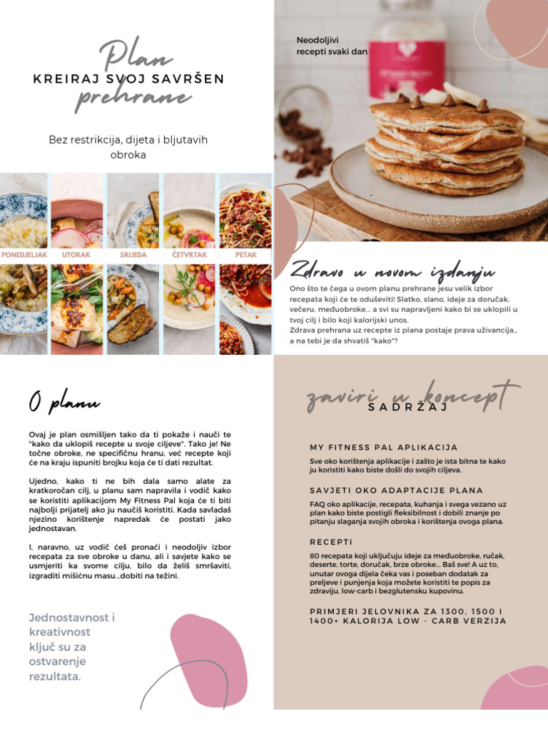 Kreiraj Svoj Plan Prehrane E-Knjiga | PDF
