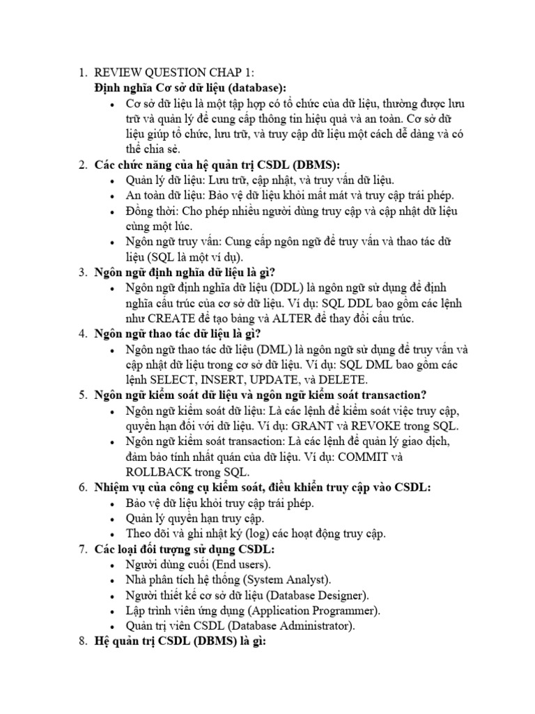 Review Question Chap 1 | PDF