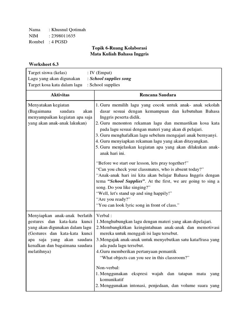 Topik 6 - Ruang Kolaborasi - Khusnul Qotimah | PDF