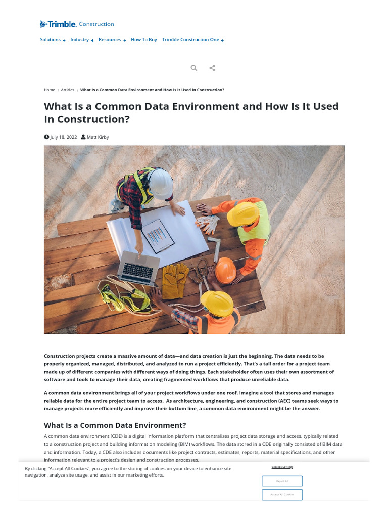 What Is A Common Data Environment and How Is It Used in Construction ...