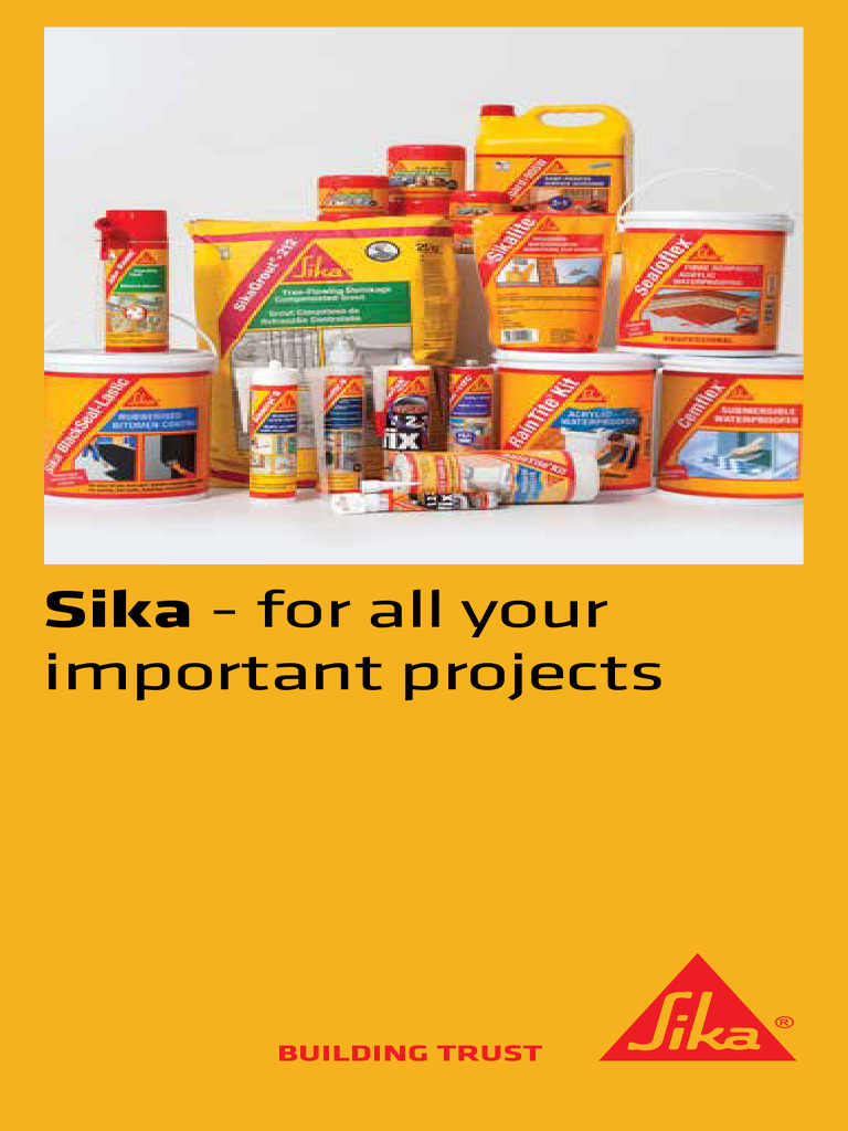 SIKA, DIY Booklet Digital | PDF | Concrete | Adhesive