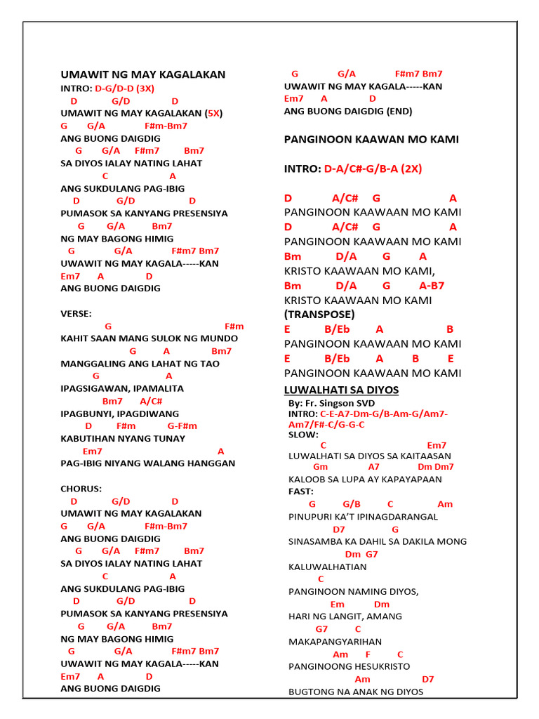 Tagalog Mass (May 12 2024) | PDF