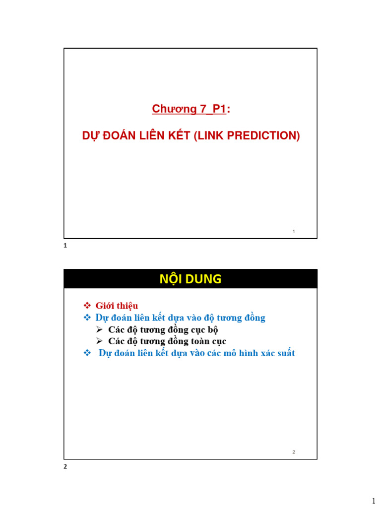 Chương 7 - P1 - Du - Doan - Lien - Ket | PDF