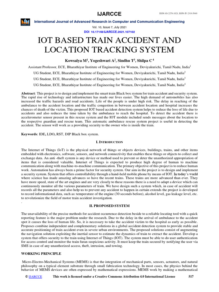 Iot - Based - Train - Accident - and - Location - Tracking - System ...