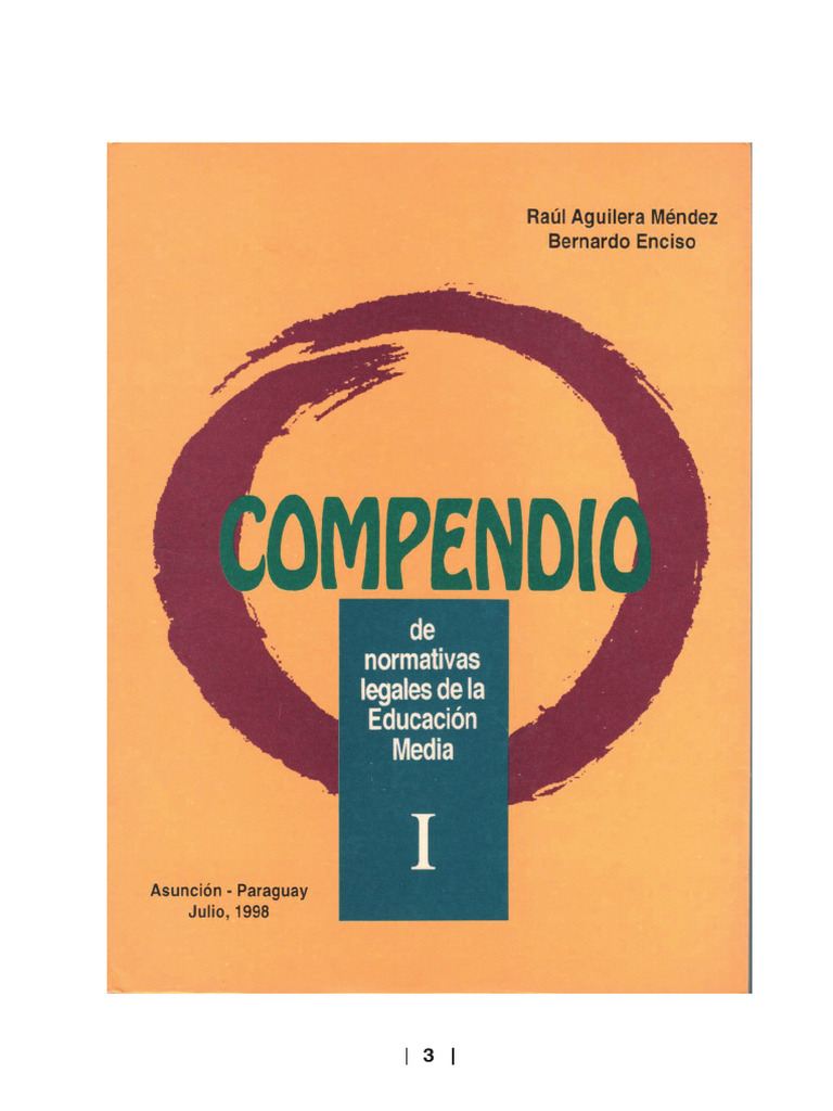 Libro-Compendio de Normativas Legales-Educación Media-1998 | PDF | Desarrollo profesional ...