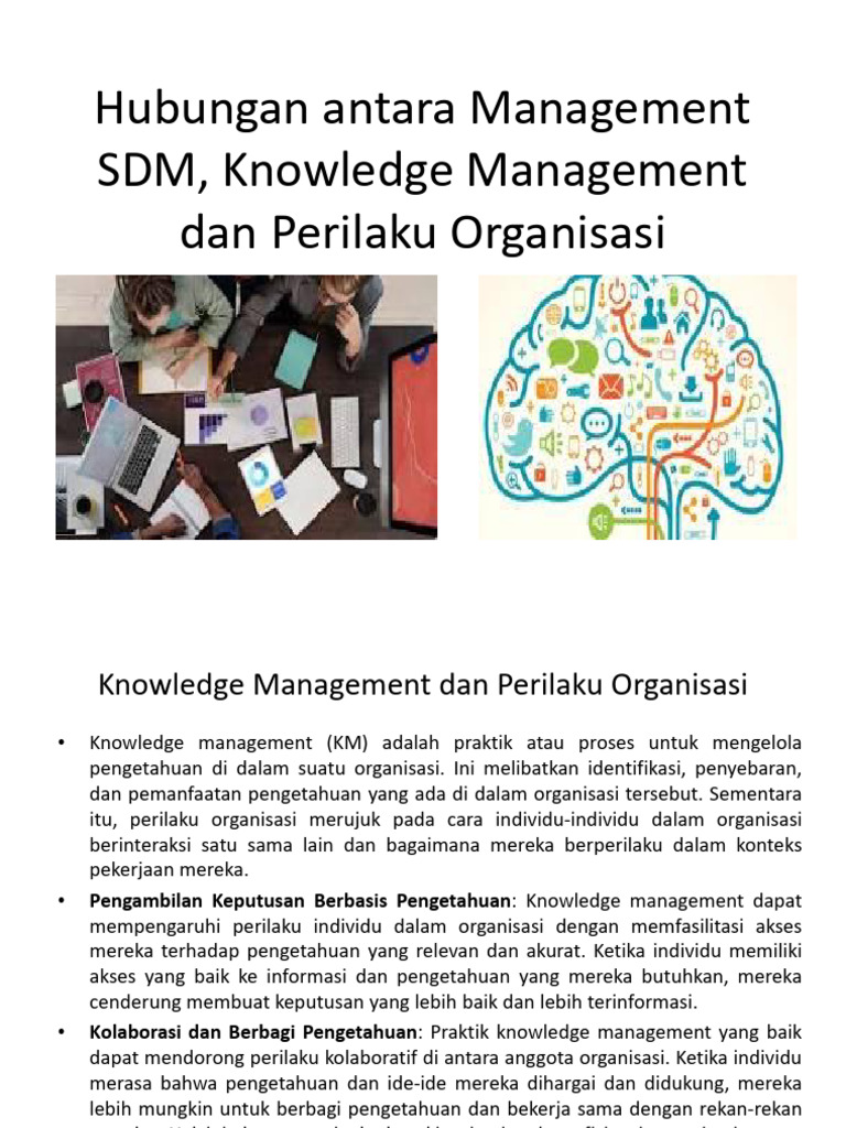 Hubungan Antara Management SDM, Knowledge Management Dan Perilaku ...