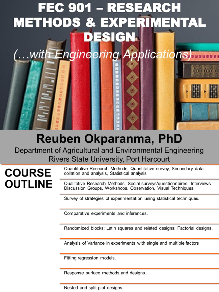 Research Methods & Experimental Design | PDF | Analysis Of Variance | Experiment