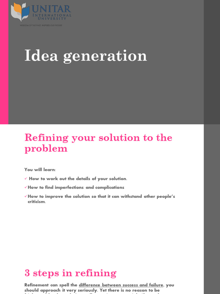 Topic 8 - Idea Generation | PDF | Cognition | Cognitive Science