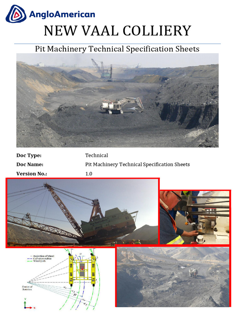 Pit Machinery Tech N Spec Sheets | PDF | Loader (Equipment) | Engines