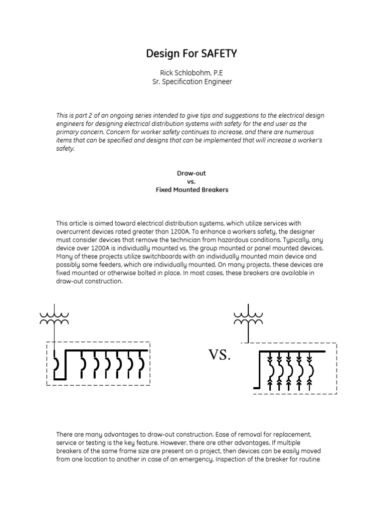 Benifits of A Draw Out MCCB | PDF | Power (Physics) | Electrical ...