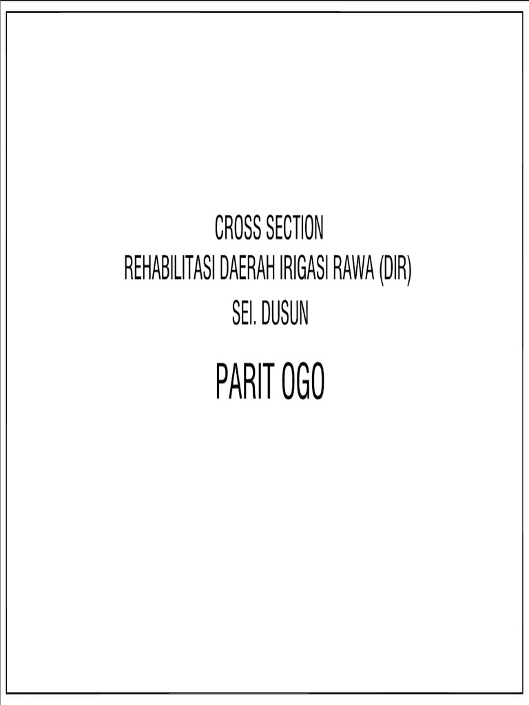 Sei. Dusun - Parit Ogo | PDF